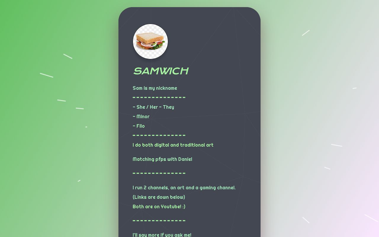 Samwich is a Goofy Goober